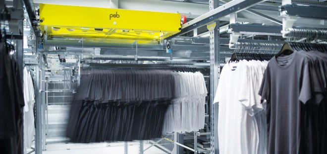 Intralogistiklösungen für Hängewaren