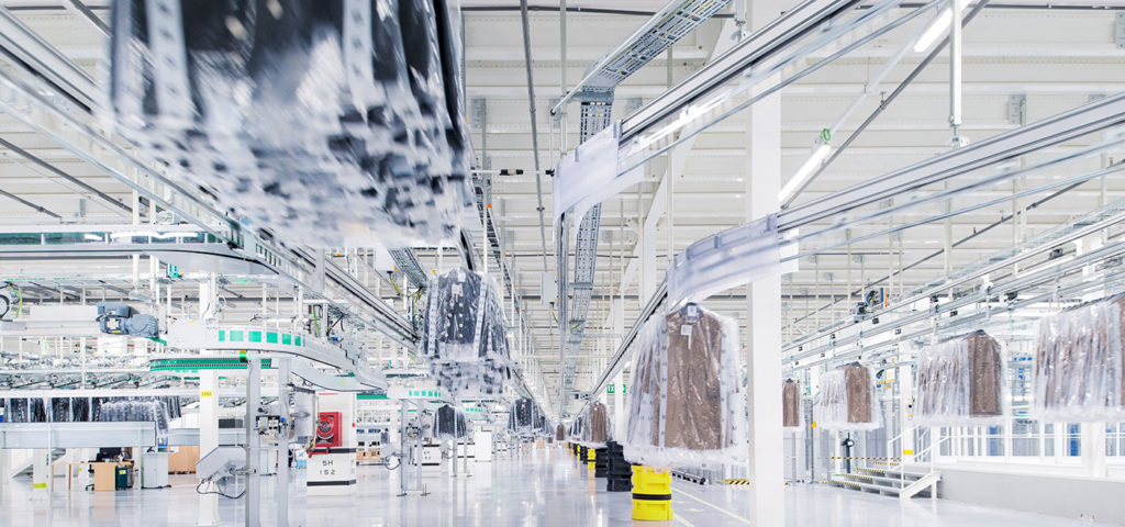 psb overhead conveyor intralogistics systems for hanging goods